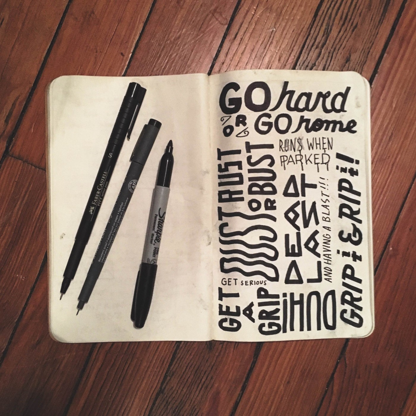 Hand Lettering Shop Night - Chin on the Tank – Motorcycle stuff in ...