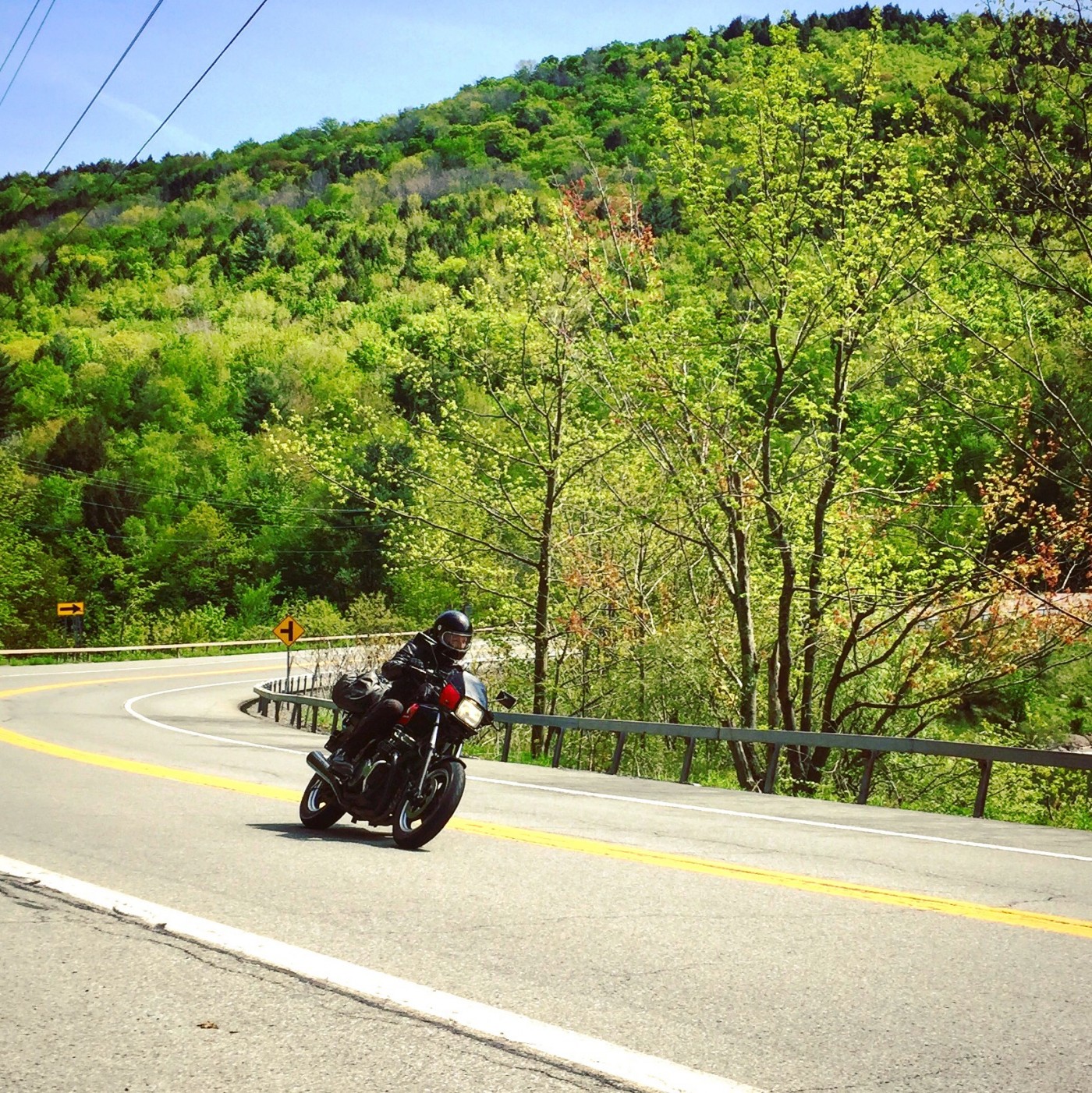 Catskills weekend - Chin on the Tank – Motorcycle stuff in Philadelphia.