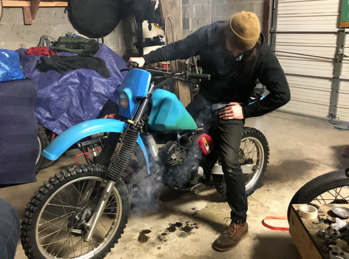 Smokey Smurf - Chin on the Tank – Motorcycle stuff in Philadelphia.